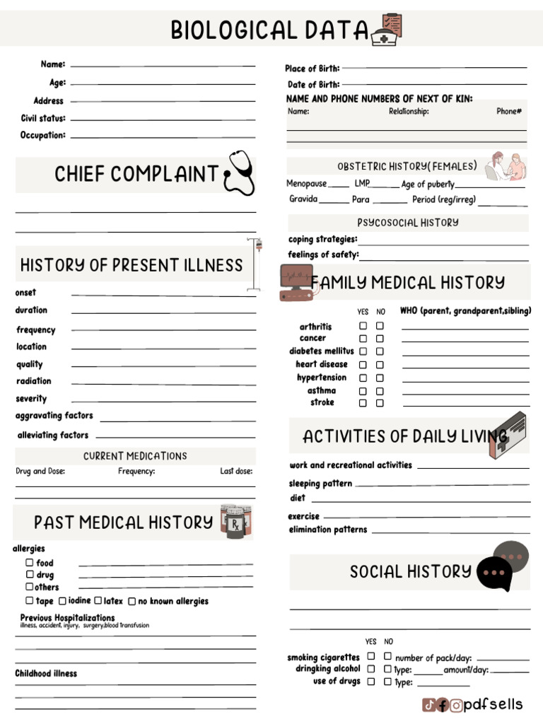 PATIENT-HISTORY-TAKING-TEMPLATE | Download Free PDF | Cardiovascular ...