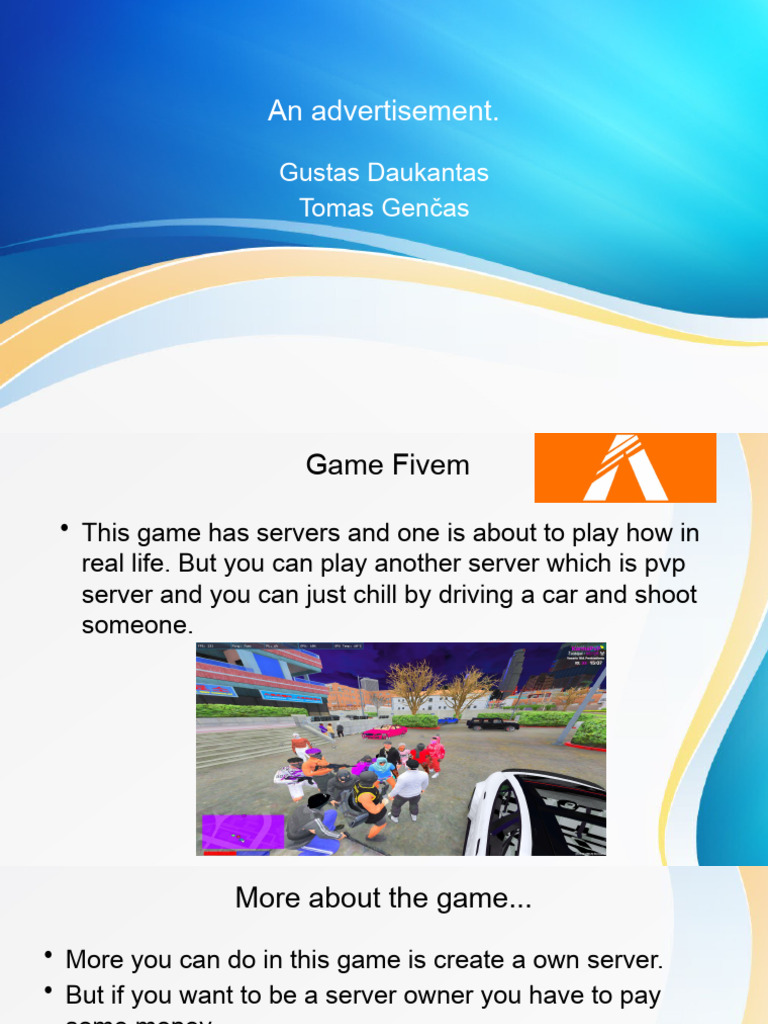 An Advertisement | PDF | Games & Activities