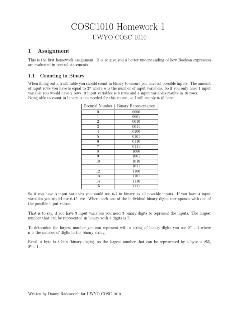 COSC1010 Boolean Algebra-1 | PDF | Boolean Algebra | Teaching Mathematics