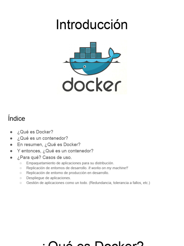 Usos y beneficios de Docker | PDF | Ingeniería de Sistemas | Tecnologías de la información