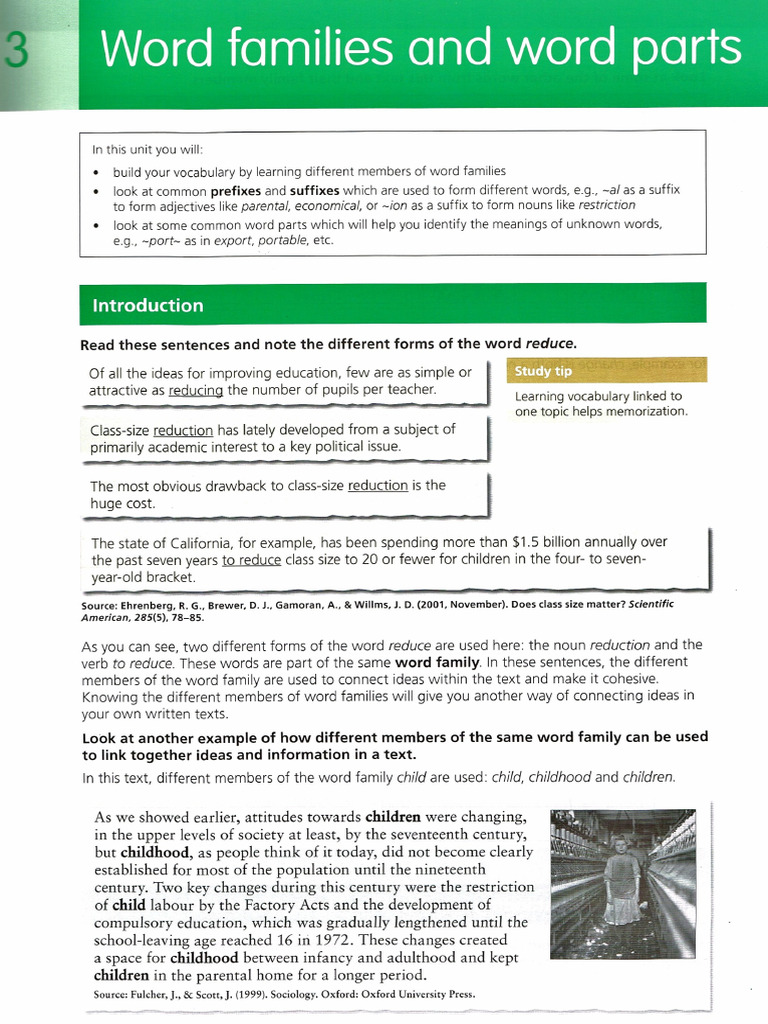 2 Word Families and Word Parts | PDF