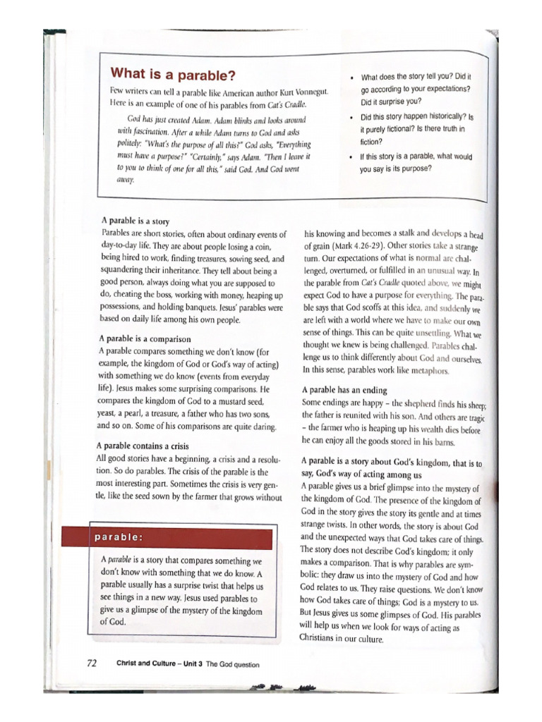 What is a parable_ | PDF