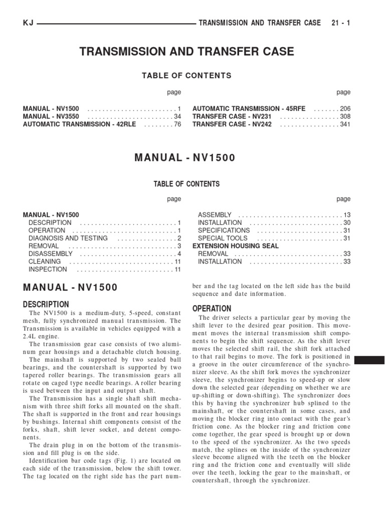 Transmission & Transfer Guide | PDF | Manual Transmission | Clutch