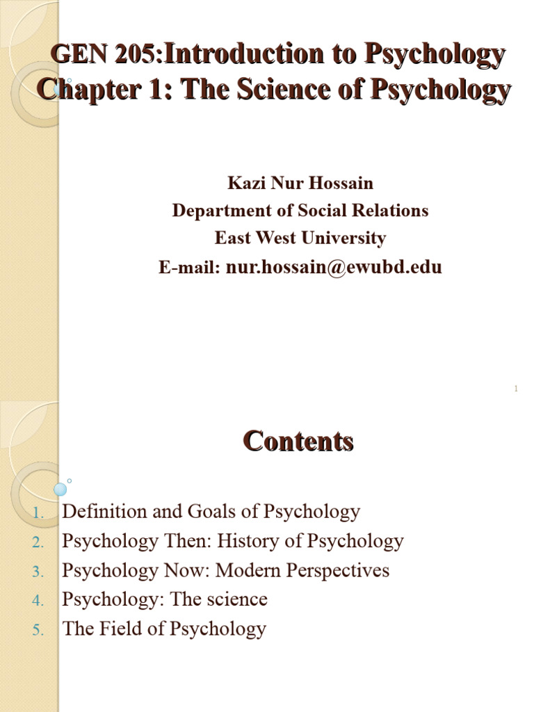Chap 1 - Introduction - Psy | PDF | Psychology | Psychoanalysis Chap 1 - Introduction - Psy | PDF | Psychology | Psychoanalysis