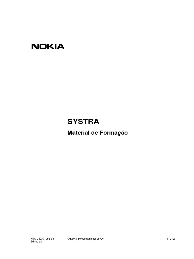 NOKIA Material de Formação | PDF | Rede de computadores | GSM