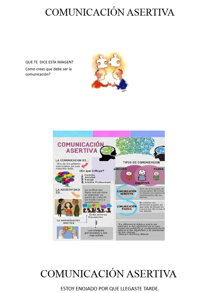 Comunicacion Asertiva | PDF | Crecimiento personal y profesional