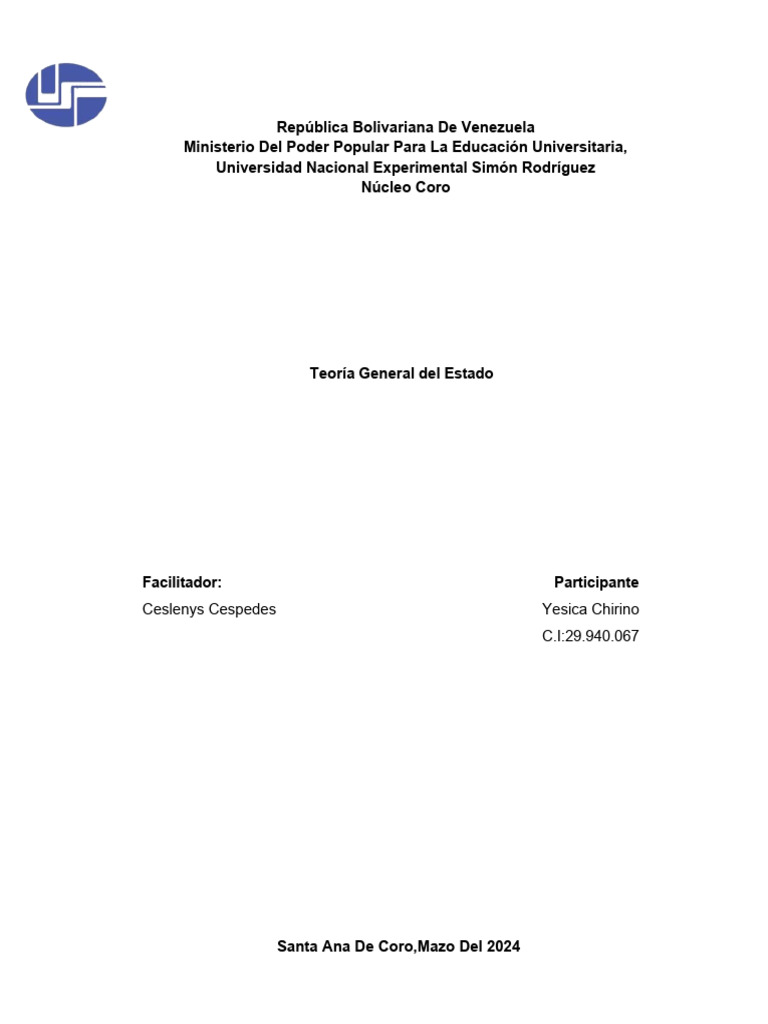 Infome Adminst P | PDF | Estado (política) | Ciencias Políticas