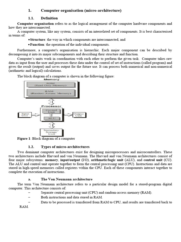 Computer Organization and Architectures | PDF | Central Processing Unit | Computer Data Storage