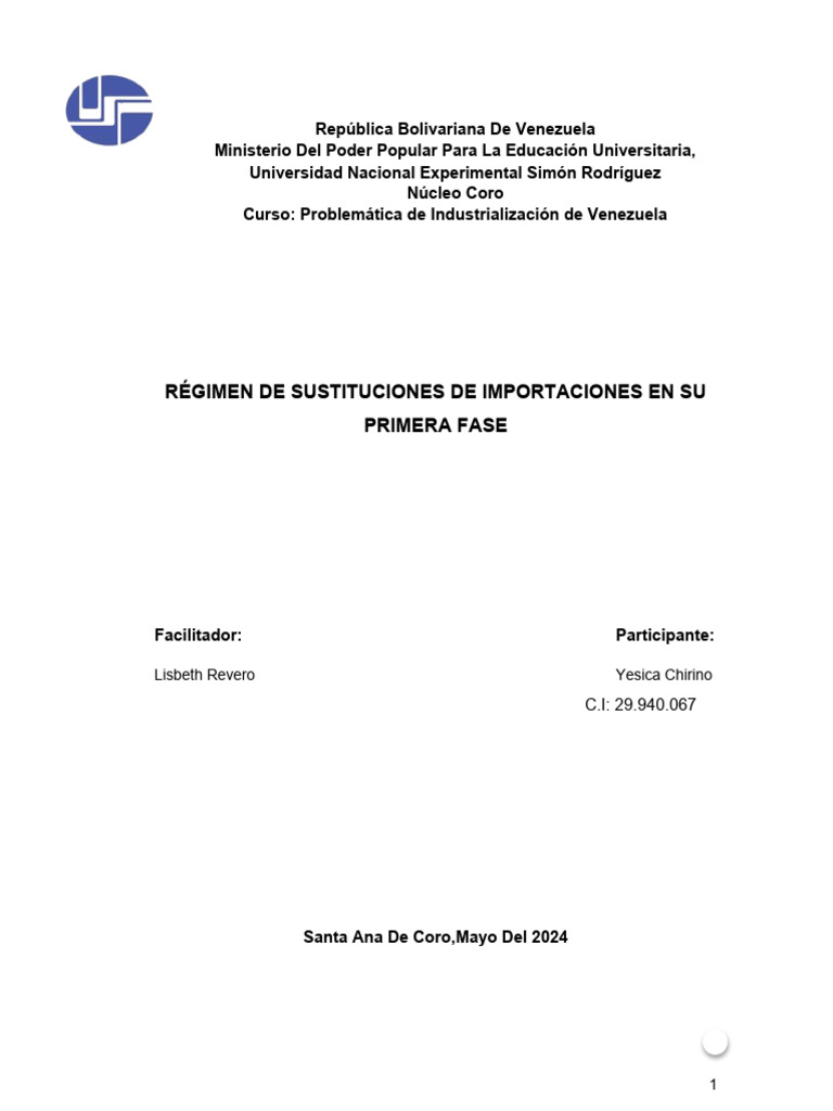 Trabajo Problematica II | PDF | Venezuela | El comercio internacional