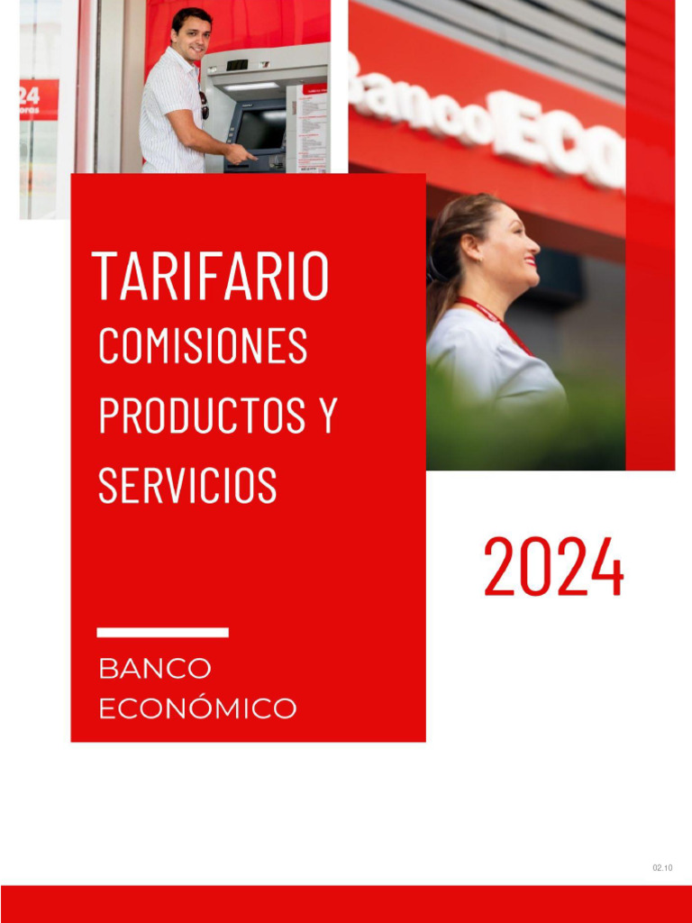 Tarifario de Comisiones 2024 | PDF | Tarjeta de débito | Tarjeta de crédito