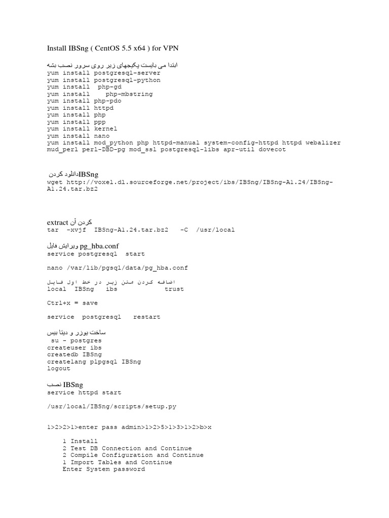 IBSng | Download Free PDF | Integer (Computer Science) | Radius