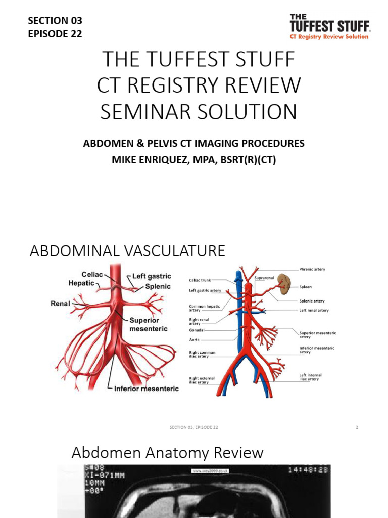 The Tuffest Stuff CT Registry Review Seminar Solution: Section 03 ...