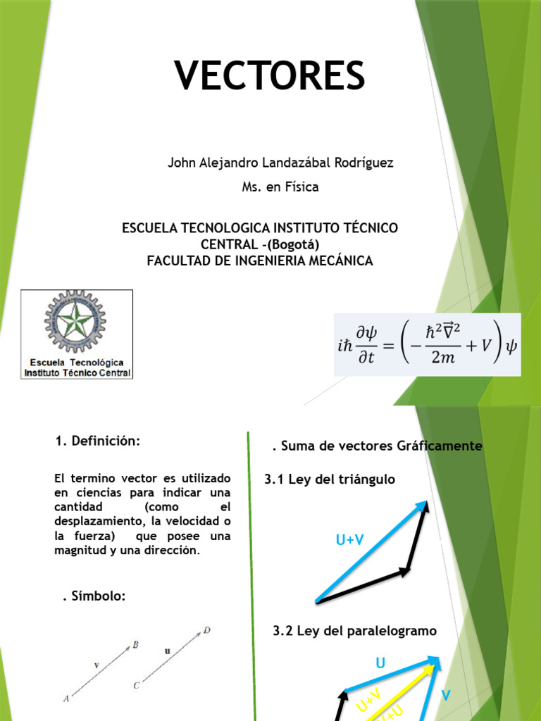 vectores | PDF | Vector Euclidiano | Escalar (Matemáticas)
