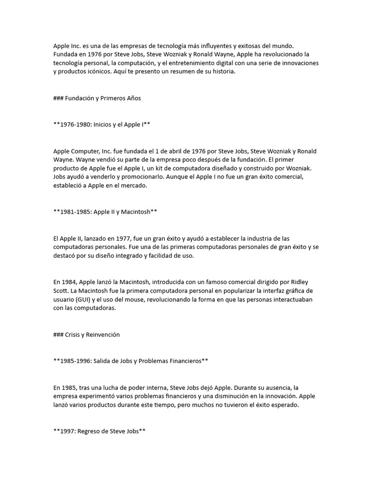 APPLE | PDF | Apple Inc. | Steve Jobs