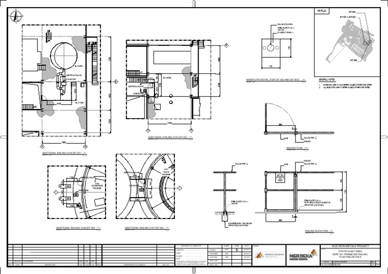 DERF-051 Add - Perimeter Railing | PDF | Civil Engineering | Metals