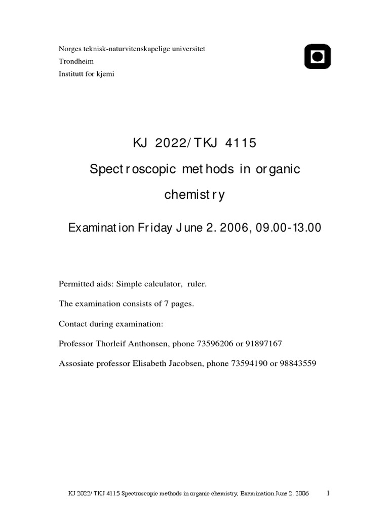 Spectroscopic Methods in Organic Chemistry | Download Free PDF | Proton ...