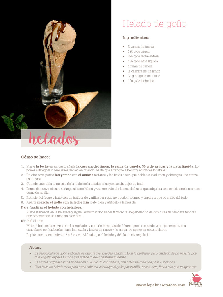 Helado de Gofio | PDF | Helado | Crema