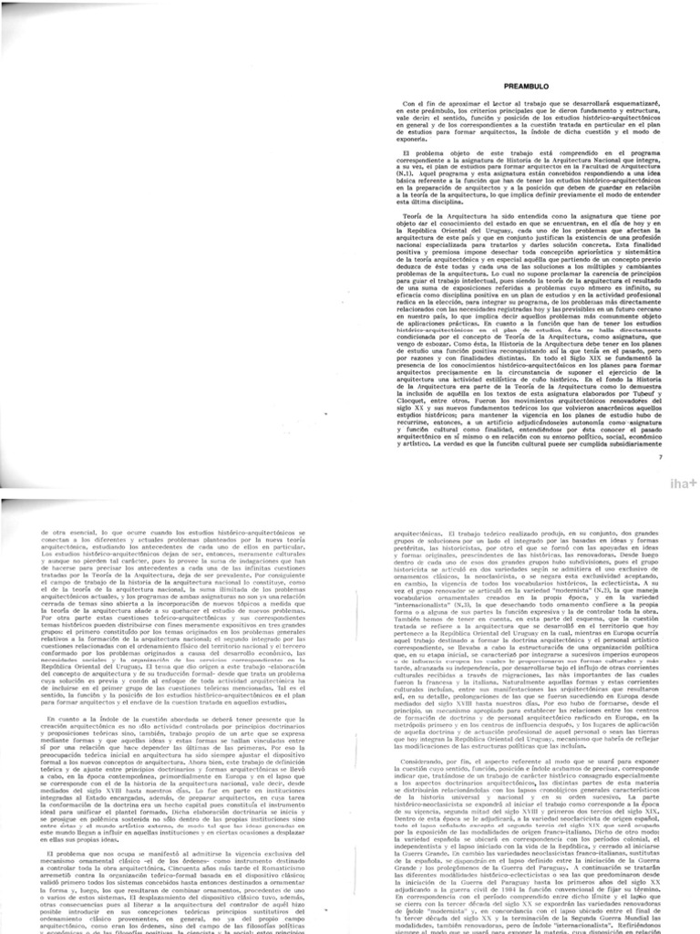 EL CONCEPTO DE ARQUITECTURA Y SU TRADUCCIÓN A FORMAS EN EL TERRITORIO QUE HOY PERTENECE A LA ROU ...