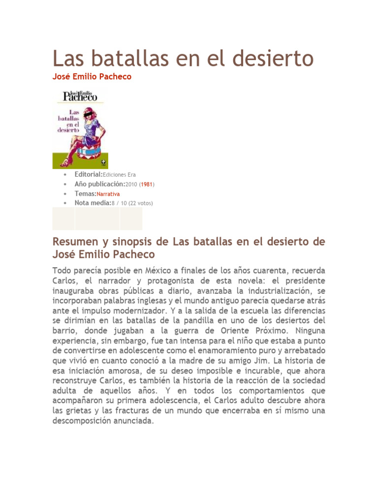 Las Batallas en El Desierto | PDF