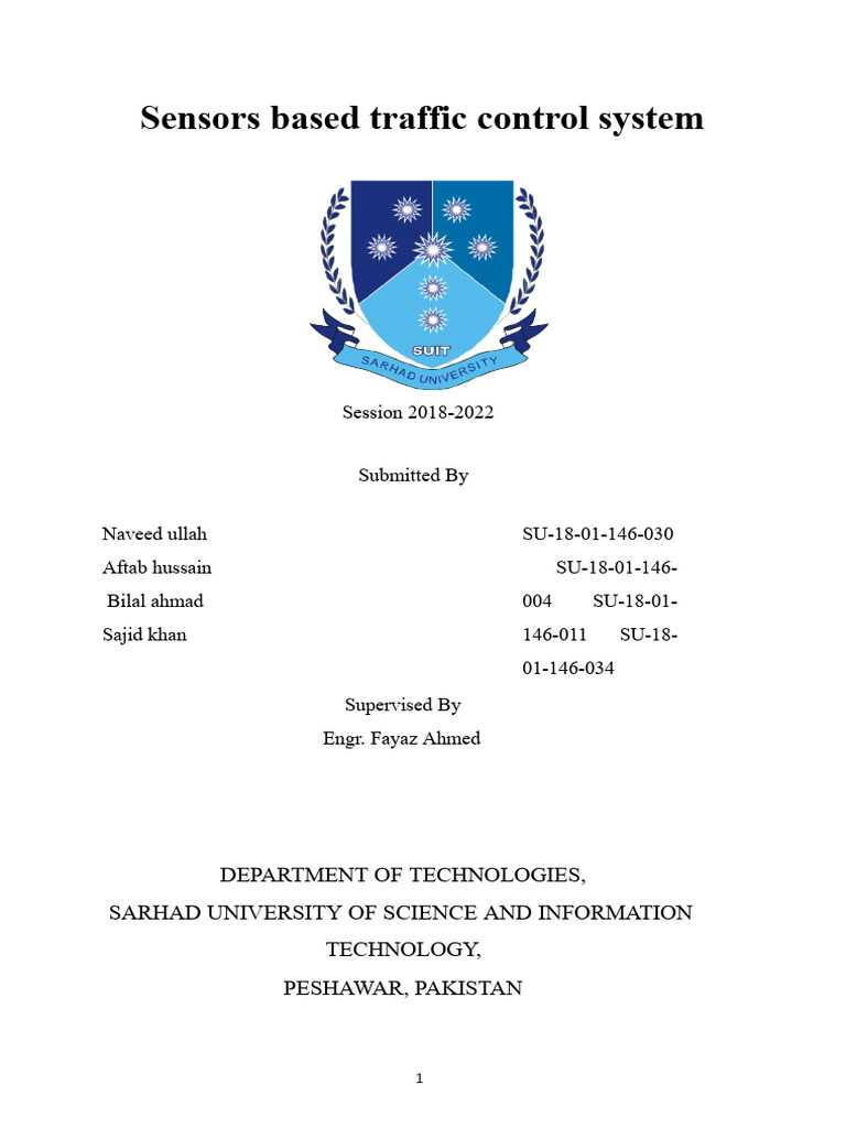 Sensors Based Traffic Control System | PDF | Traffic Light | Traffic