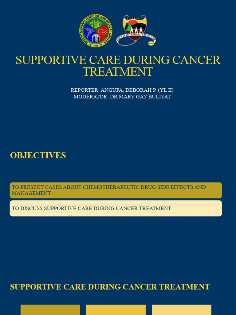 Supportive Care in Cancer Treatment | PDF | Chemotherapy | Clinical ...