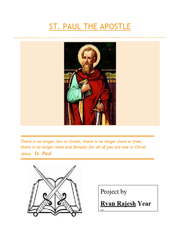 ST Paul | PDF | Paul The Apostle | Acts Of The Apostles