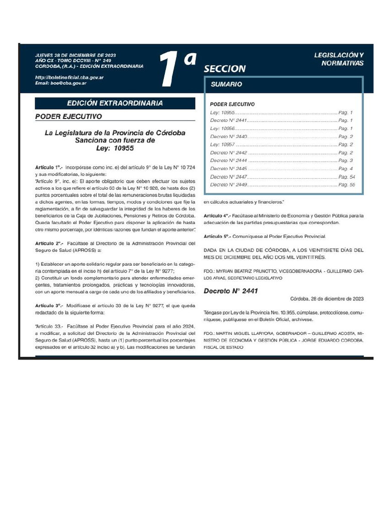 Ley 10955 | PDF
