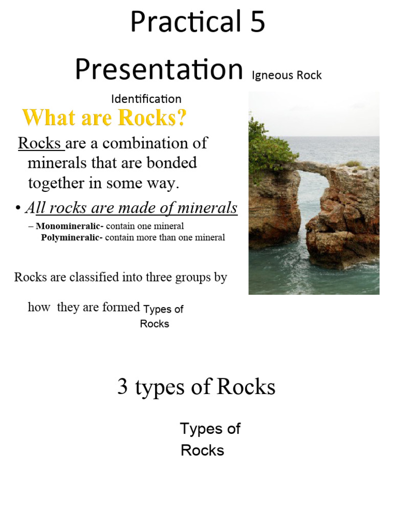 GE 103 Presentation | Download Free PDF | Igneous Rock | Rock (Geology)