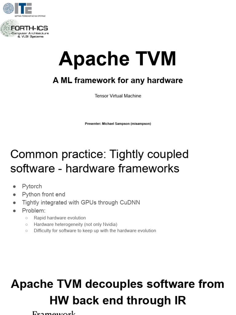 TVM Presentation | PDF | Compiler | Program Optimization