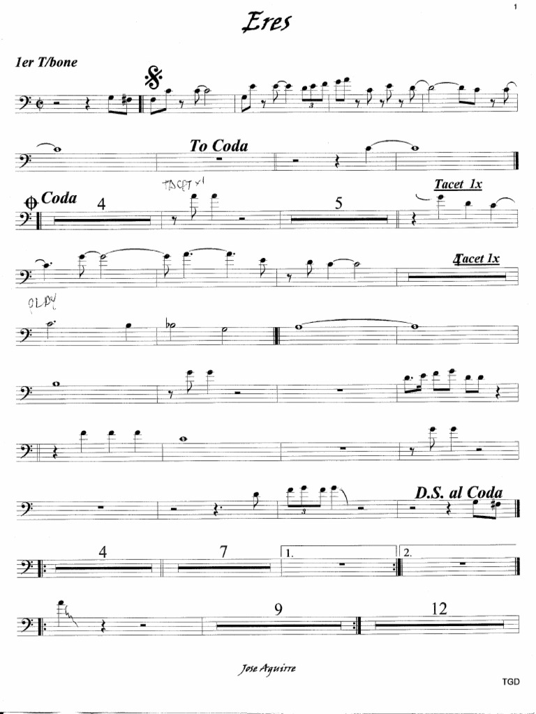 ERES - Trombone 1 | PDF