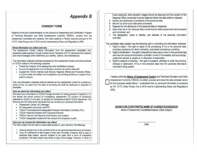 CCTV Consent Form | PDF