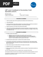 Citf Practice Test | PDF | Letter Of Credit | Invoice