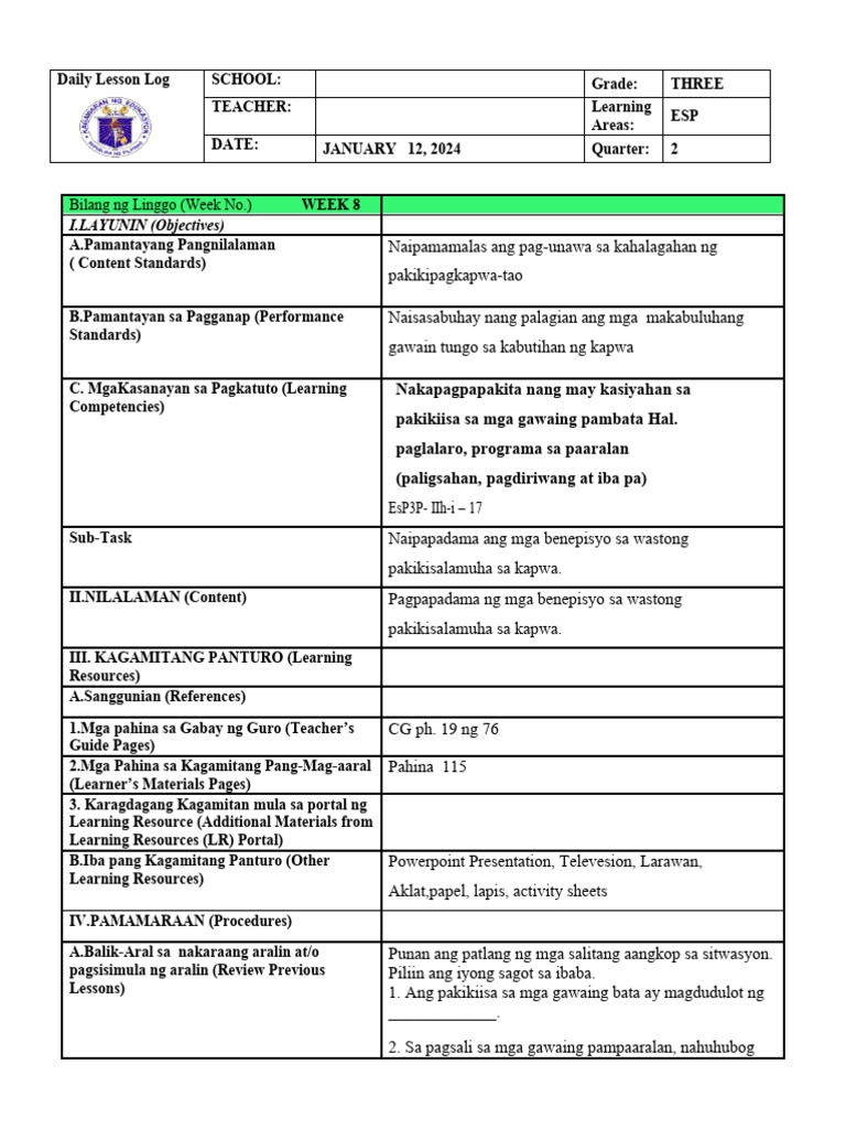 Esp-Q2-Wk-8-Jan 12, 2024 | PDF
