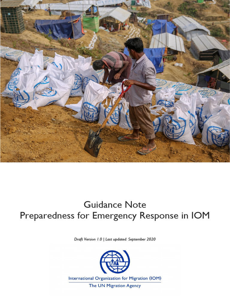 IOM Emergency Preparedness Guidance Note + Annex1 - V - 1 | PDF ...
