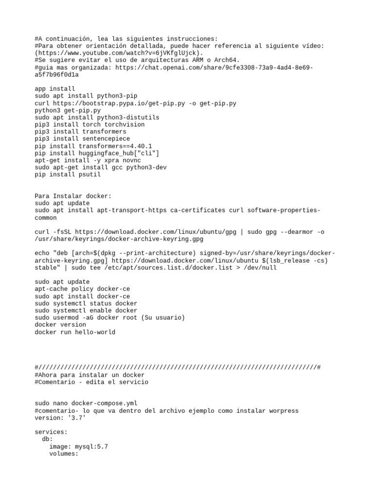 Como Instalar Docker en ubuntu | PDF | Software Unix | Interoperabilidad Como Instalar Docker en ubuntu | PDF | Software Unix | Interoperabilidad