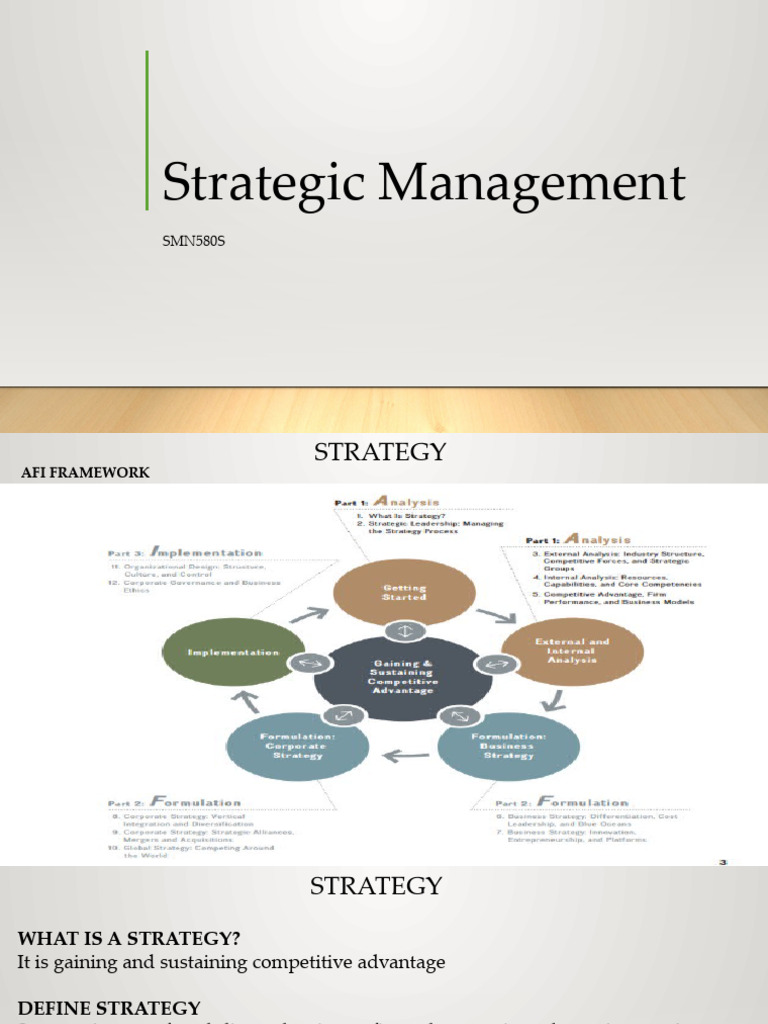 Strategic Management | PDF | Strategic Management | Competitive Advantage