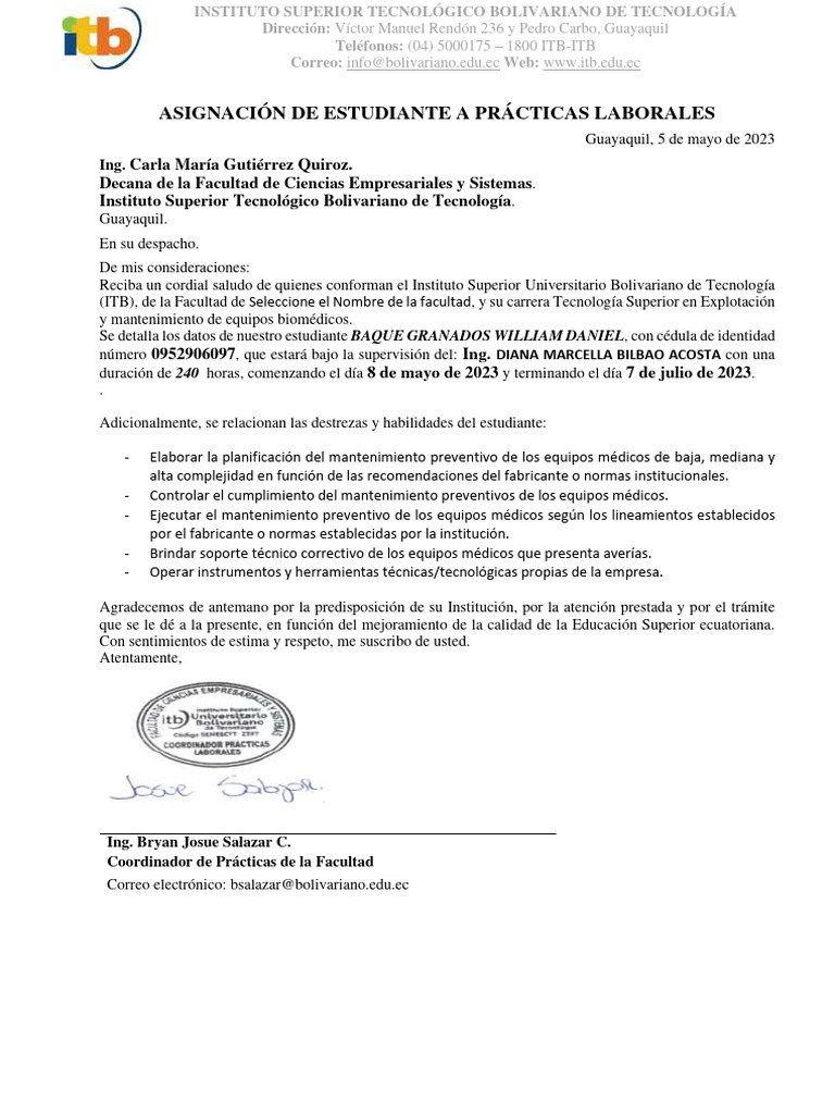 BAQUE GRANADOS WILLIAM DANIEL | PDF