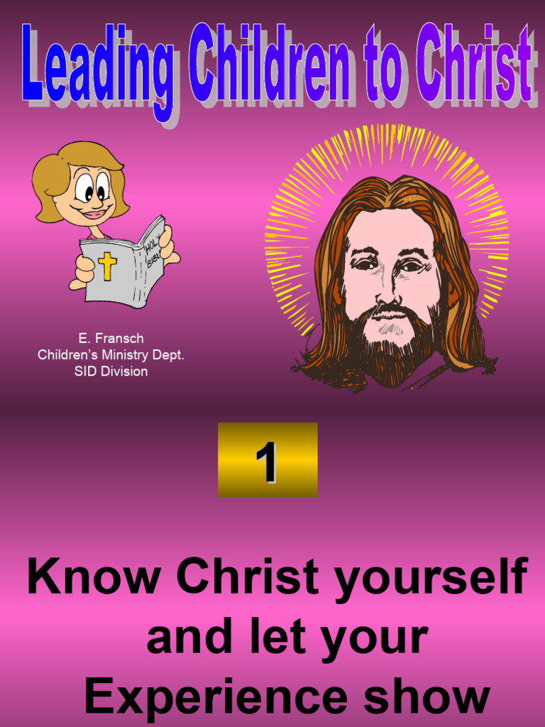 Leading Children To Christ | PDF
