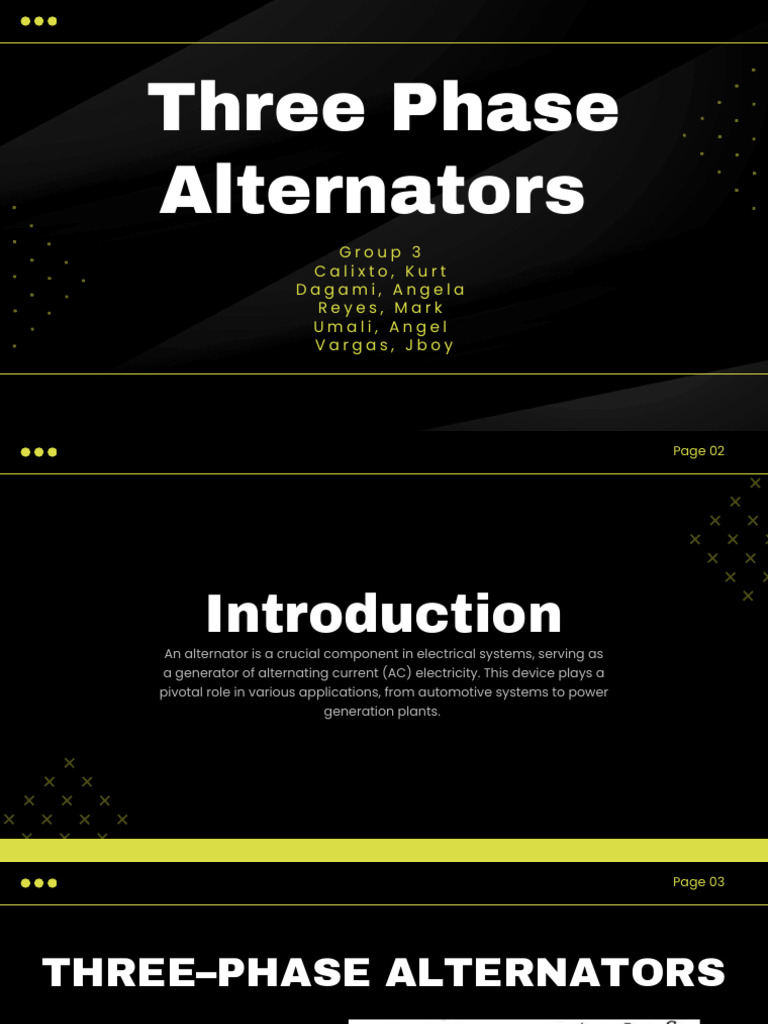 Three Phase Alternators | Download Free PDF | Alternating Current | Electrical Engineering