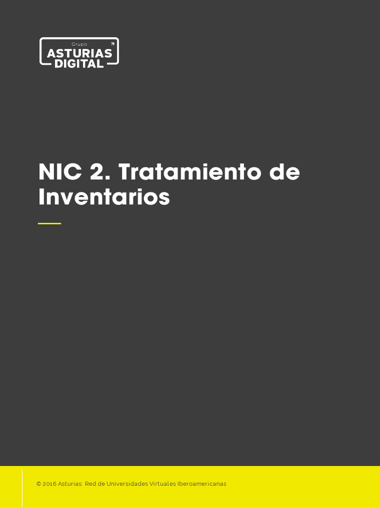 NIC 2 TRATAMIENTO DE INVENTARIOS | PDF | Economias