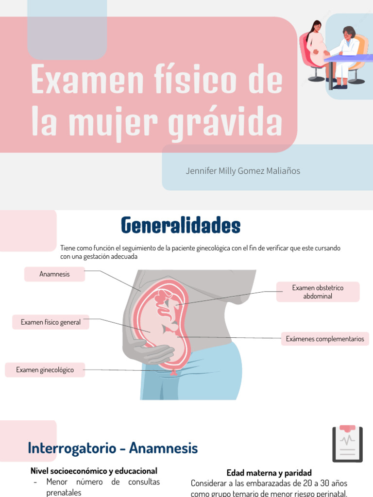 Examen Físico de La Mujer Grávida | PDF | El embarazo | Salud maternal