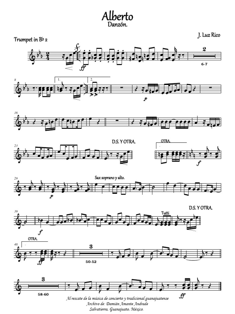 ALBERTO - Trumpet in BB 2 | PDF