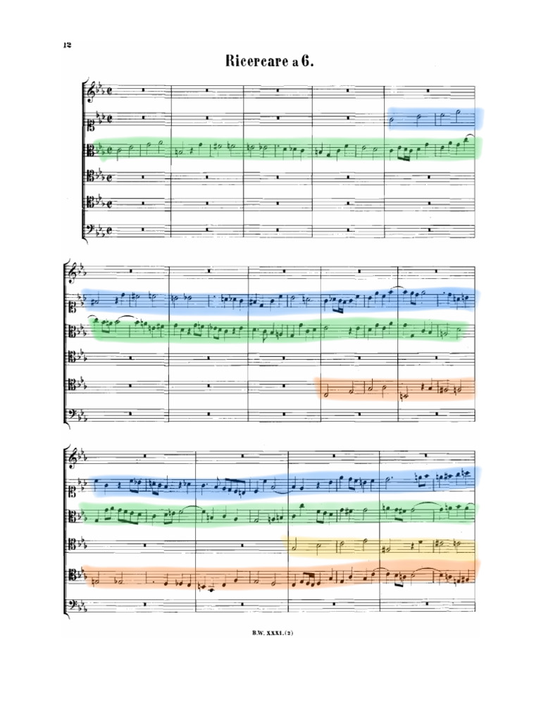 Bach Musical Offering Excerpt | PDF
