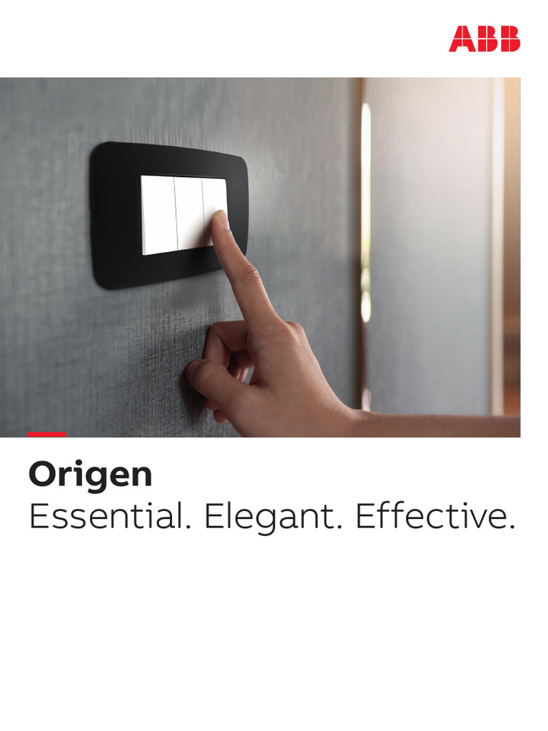 ABB ORIGEN catalog-HOR-web | PDF | Ac Power Plugs And Sockets | Switch