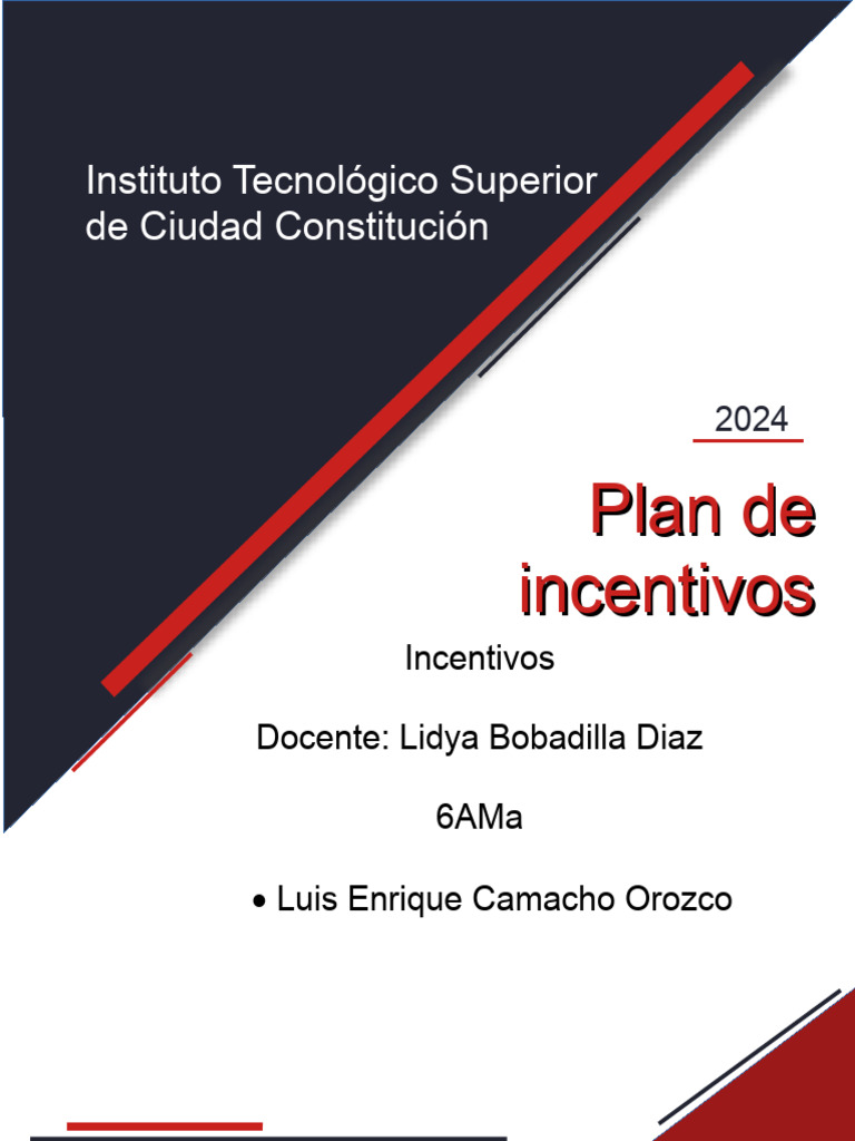 Ejemplo de un plan de incentivos | PDF