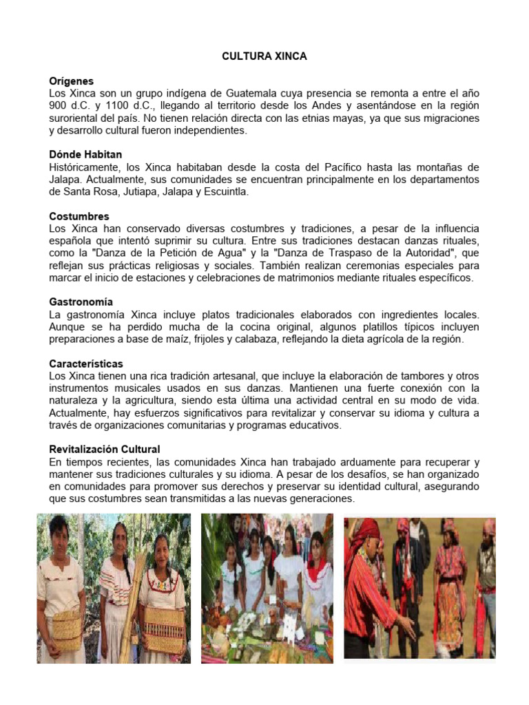 Cultura Xinca en Guatemala | PDF | Civilización maya | Maíz