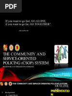 Csop Manual | PDF | Police | Community Policing