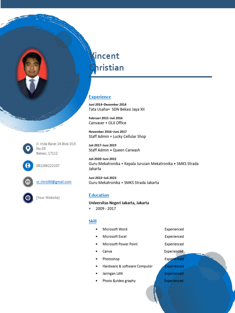 Vincent Christian's Professional Profile | PDF