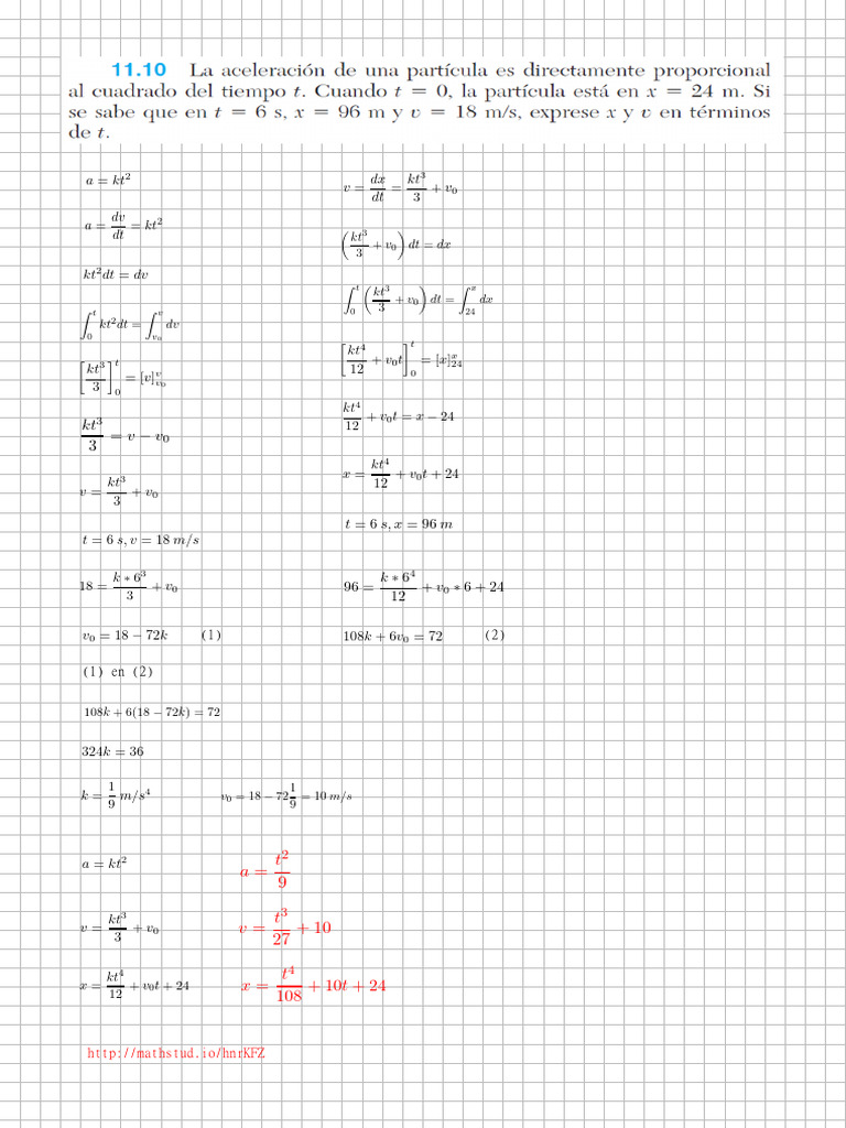 Physics Kinematics Problem Solution | PDF