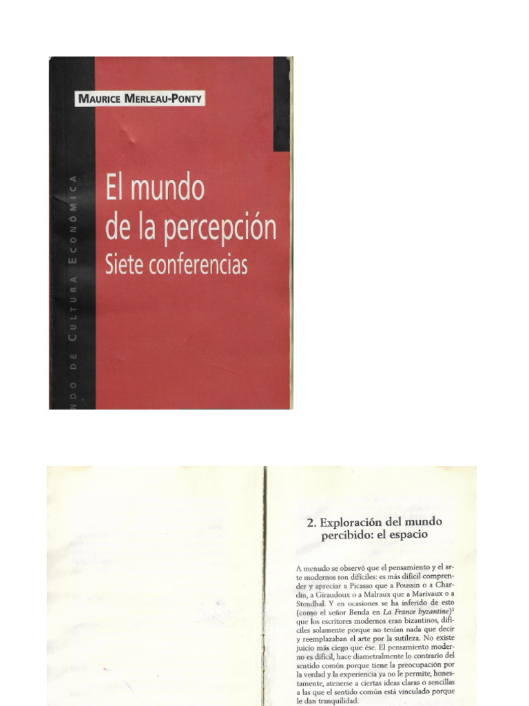 El Mundo de La Percepcion - Maurice Merleau Ponty | PDF